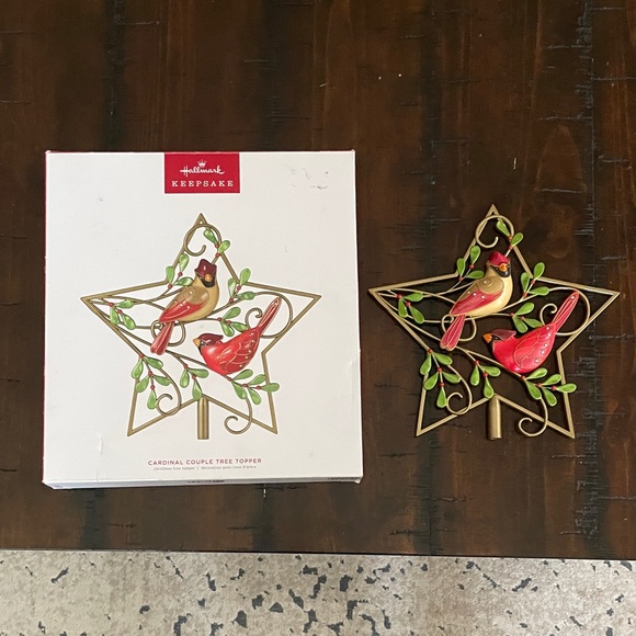 Hallmark | Holiday | Hallmark 222 Cardinal Couple Tree Topper With Box ...